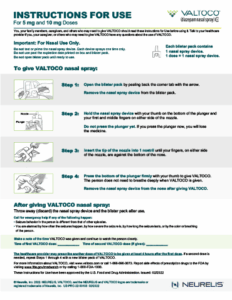 Training and resources | VALTOCO® (diazepam nasal spray) CIV